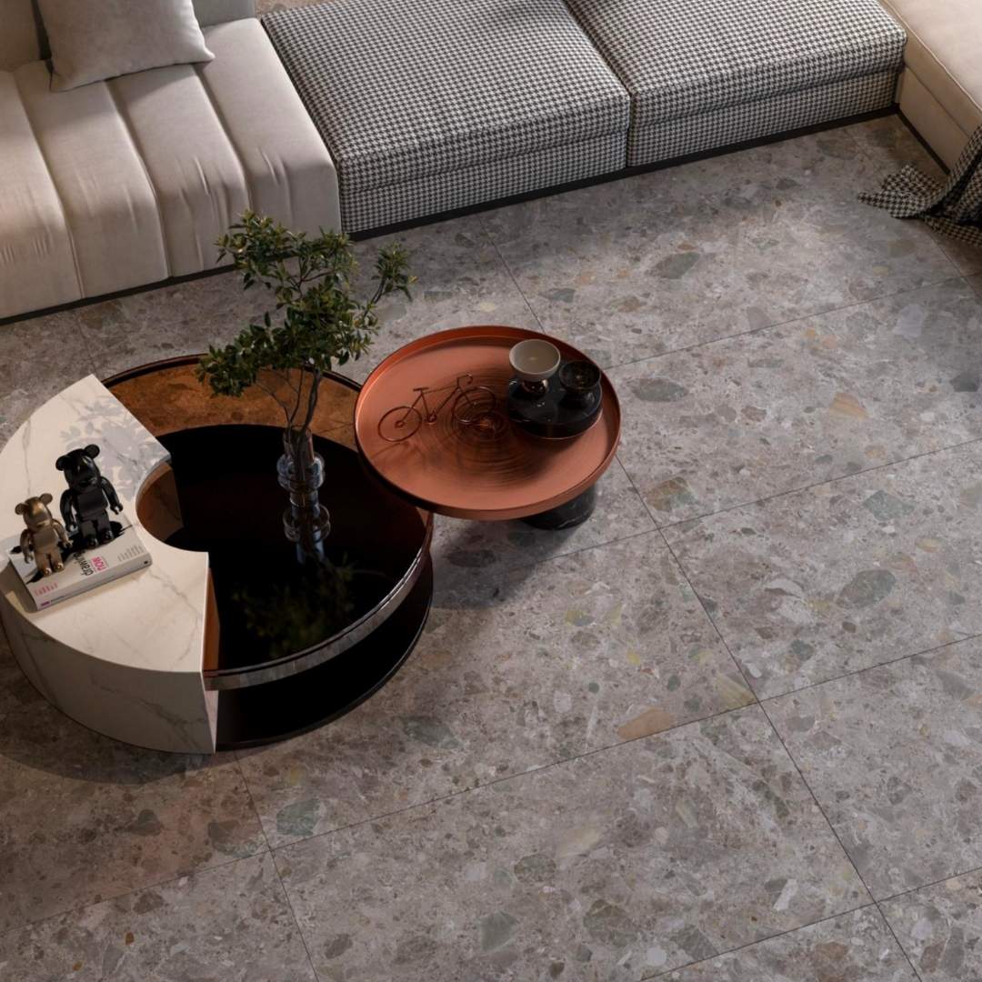 Robusta Off White Matt 600x600 - Groove Tiles and Stone